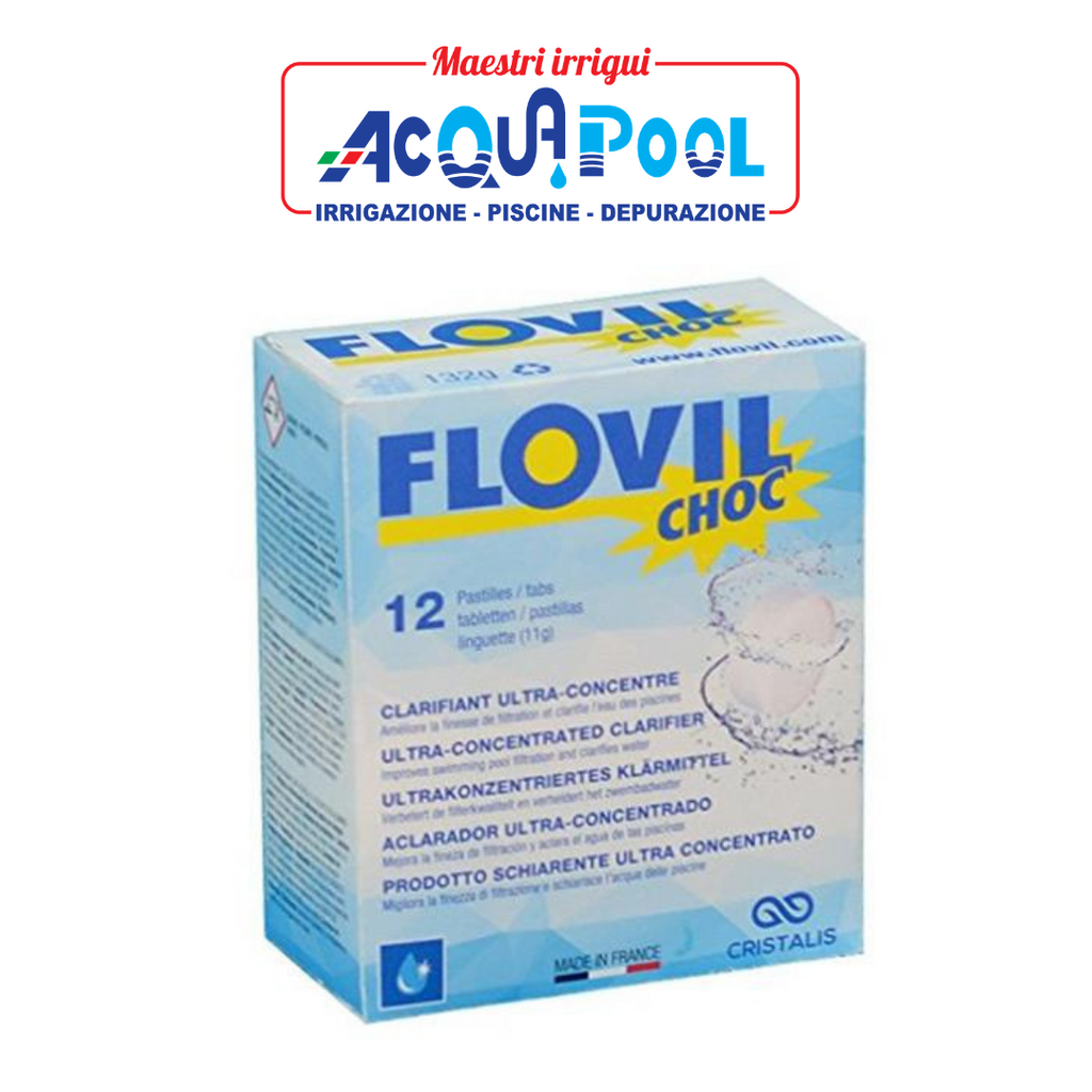 Flovil Choc - Pastiglia Di Flocculante Schiarente Per Piscina – Acquapool